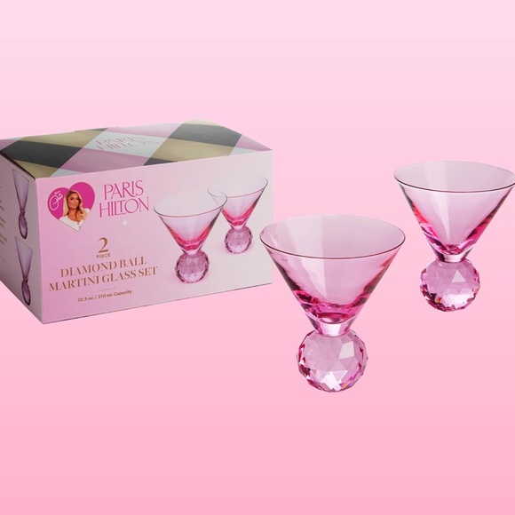 Paris Hilton | Dining | New Paris Hilton Martini Glass Set With Iconic ...